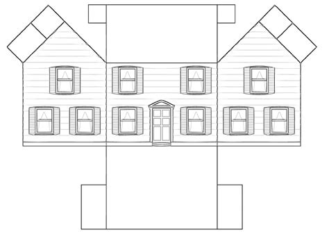 Шаблоны домиков для вырезания из бумаги распечатать