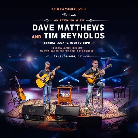 Dave Matthews And Tim Reynolds To Play Cmac In July