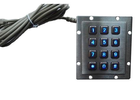 Nema4 Rs485 Wireless Number Pad Custom Computer Numeric Keypad Panel Mounting