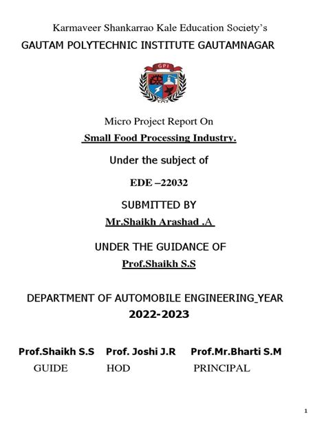 Ede Micro Project Report Pdf