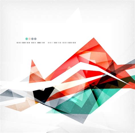 Premium Vector Angular Geometric Color Shapes