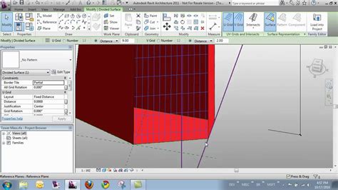 Applying Divided Surfaces To Masses In Autodesk Revit Architecture