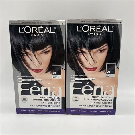 Loreal Feria Bonding Care Hair Color 21 Starry Night 2 Pack Online