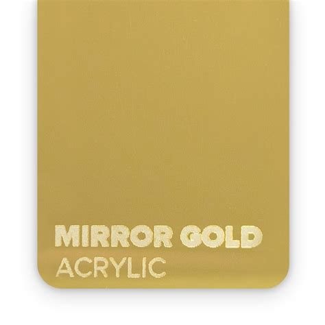 Acrylic Mirror Gold 3mm Flux Europe