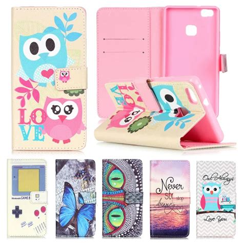 Cute Wallet Phone Case For Coque Huawei P Lite Case Flip Cover Huawei