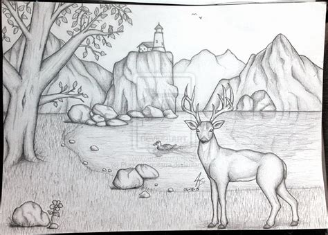 Pencil Drawings Of Nature At Explore Collection Of