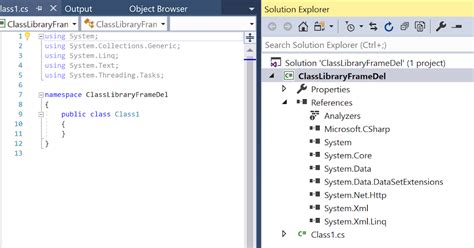 Hodentekhelp How Do You Create A Class Library Net Framework Project
