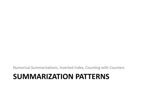 Ppt Mapreduce Design Patterns Powerpoint Presentation Free Download