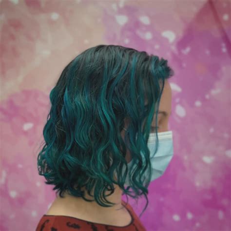 Morgan Casebolt Aqua Green With Her Natural Curl Pulpriot Devacurl Pravanavivids