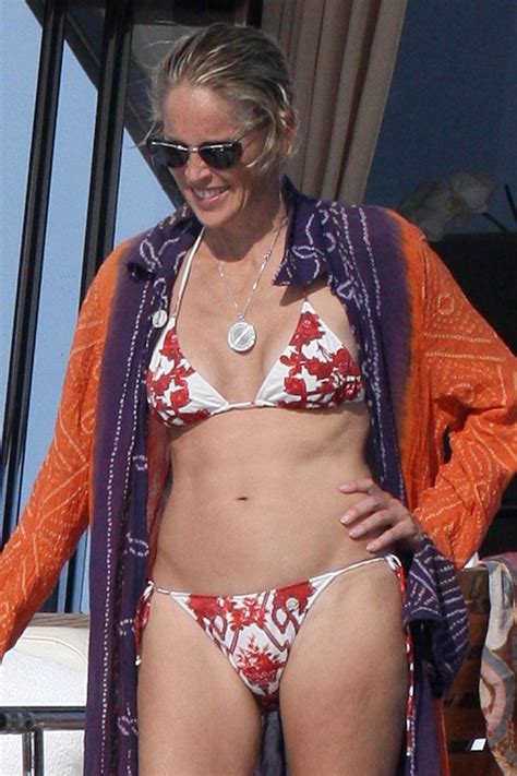 Sharon Stone Crossing Her Hot Bikini Life Styles