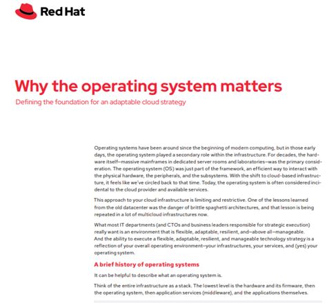 Why The Operating System Matters