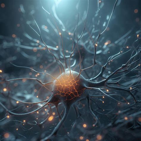Premium Ai Image Brain Intricate Neural Web Complex Nervous System Closeup Of Cell Highlight
