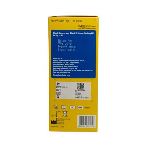 50 Mmol L Freestyle Optium Neo Glucometer 50 Straps 3 3 X 1 8 X 0 7 Inches At ₹ 1499 Piece In