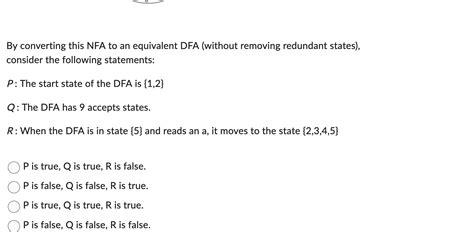 Solved Consider The Following NFA Nondeterministic Finite Chegg