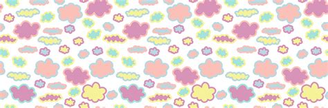귀여운 구름 원활한 패턴입니다 아기 그리기 만화 벽지입니다 파스텔 색상의 구름을 손으로 그렸습니다 카와이 스타일의 사랑스러운 생일 배경 투명한 배경에 벡터 그림 0명에 대한