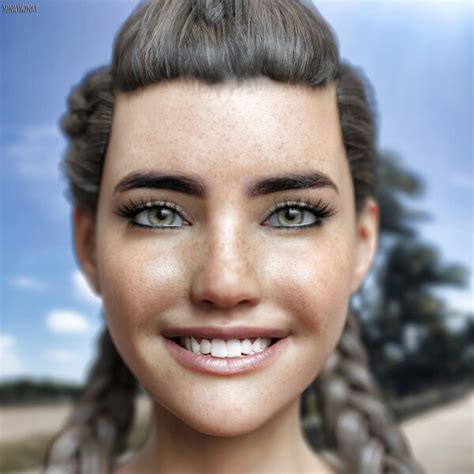 Sensual Portrait D Render Digital Art By Sonaymonay