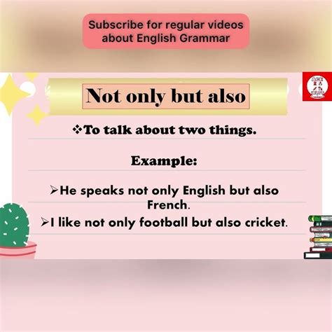 Using Not Only But Also English Grammar Youtube