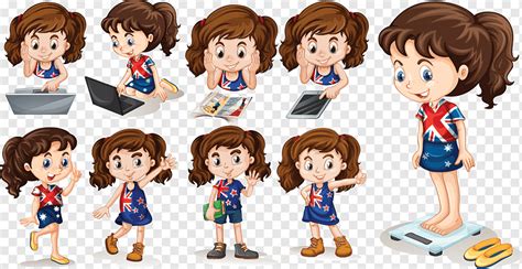 Niña Haciendo Diferentes Actividades Png Pngwing