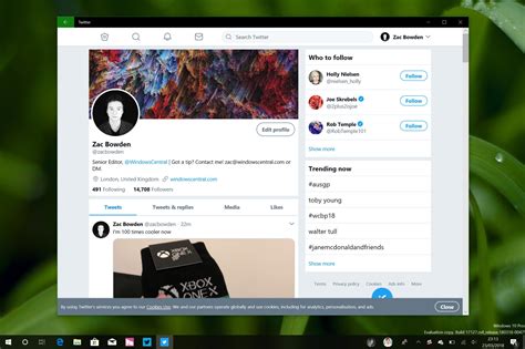 Twitter Updates Its Windows 10 Uwp App To Pwa With Support For Push Notifications Windows Central