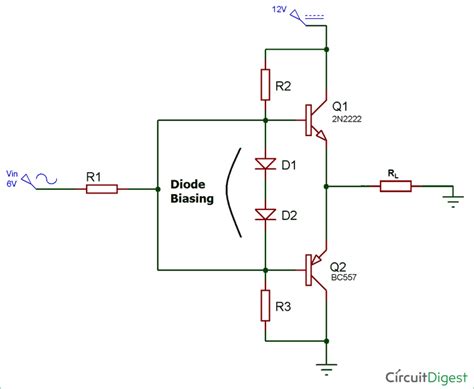 Simple Push Pull Amplifier Circuit