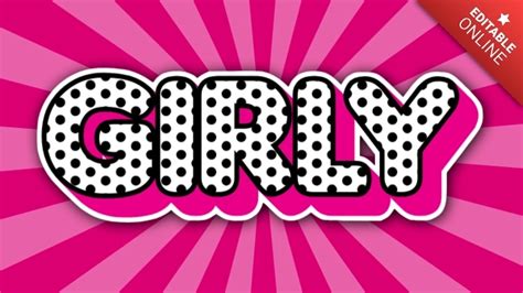 Girly Text Effect Generator