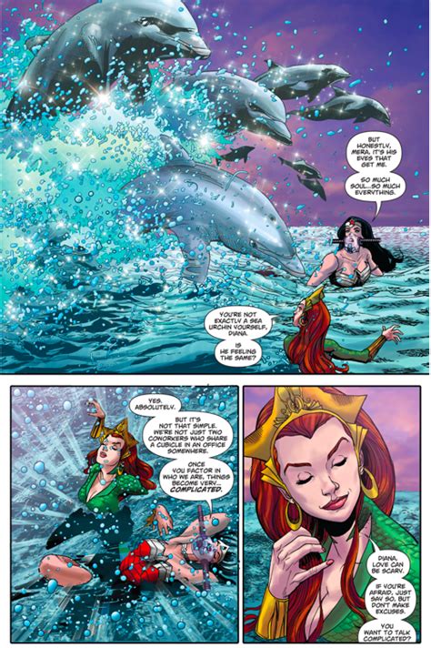 Wonder Woman And Mera Having A Girl Talk Mera Dc Comics Dc Comics