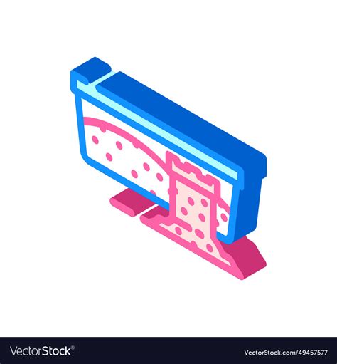 Kinetic Sand Fidget Toy Isometric Icon Royalty Free Vector