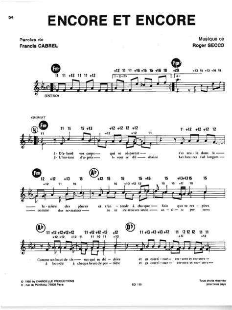 Encore Et Encore Pdf