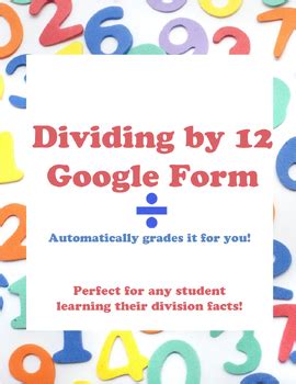 Dividing By 12 Google Form By Three Is A Magic Number TPT