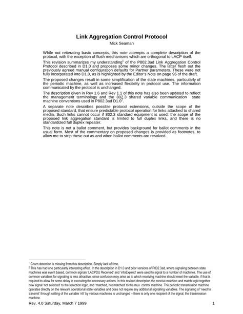 Pdf Link Aggregation Control Protocol Ieee 802 Dokumentips