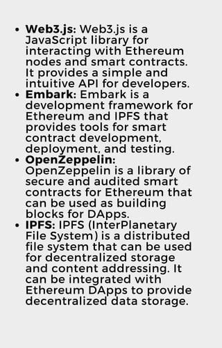 Introduction To Tools And Frameworks In Dapp Developmentpdf