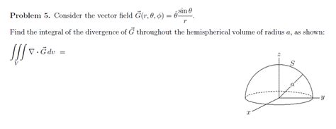 Solved Consider The Vector Field G Vector R Theta Phi Chegg