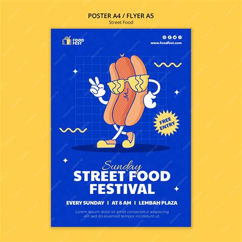 Premium Psd Street Food Fest Flyer Template