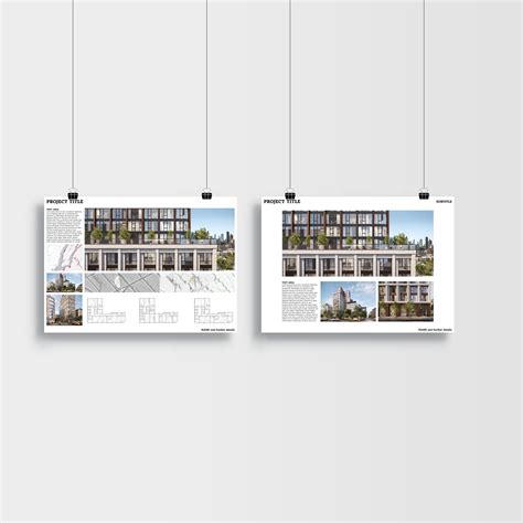 Architecture Presentation Board Templates Canva A2 Presentation Board Layout Template Etsy