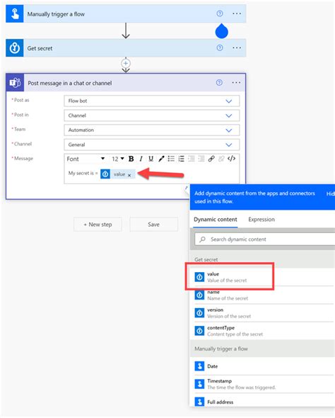 Accessing Azure Key Vault Via Power Automate Ciaops