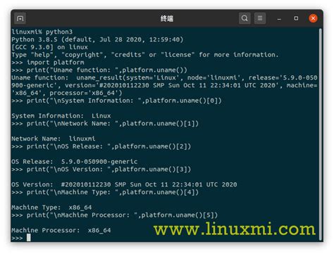 Python Platform Keyword Linux