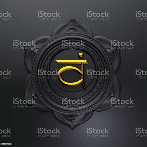 3d 렌더링 3d 그림 추상 차크라 기호 현대 디지털 일러스트 레이 션 신성한 기하학 만다라 디자인 3차원 형태에 대한 스톡