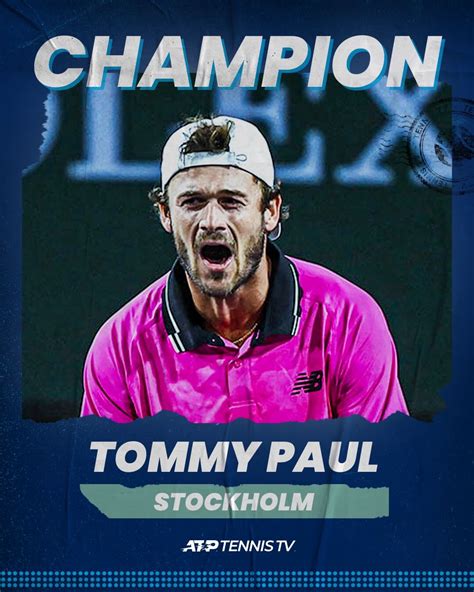 Tommy Paul Remporte Son Premier Tournoi Sur Le Circuit Atp à Stockholm