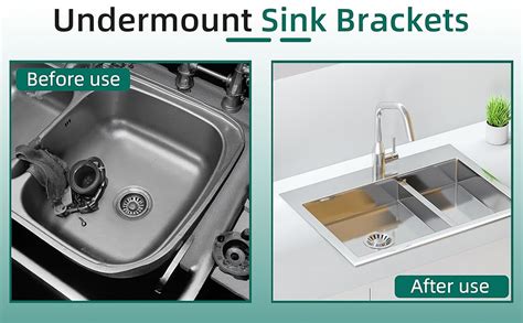 4 Pcs Undermount Sink Brackets Undermount Sink Support Sink Repair