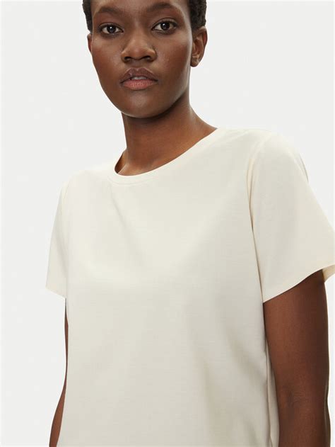 Bomboogie T Shirt Tw9081tjtk5 Écru Regular Fit Modivopl