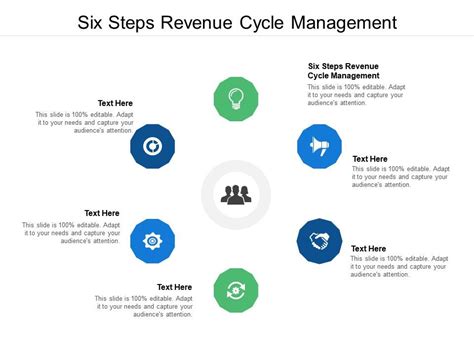 Six Steps Revenue Cycle Management Ppt Powerpoint Presentation Slides Portrait Cpb