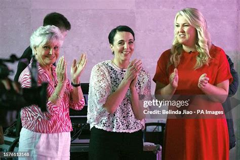 Angela Rippon And Amanda Abbington Leaving Bbc Broadcasting House In News Photo Getty Images