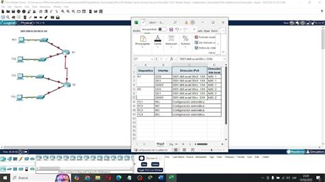 Práctica 1291 Packet Tracer Implement A Subnetted Ipv6 Addressing