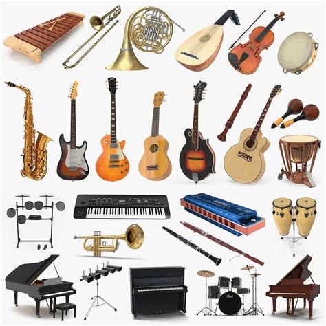 Musical Instruments Model Turbosquid