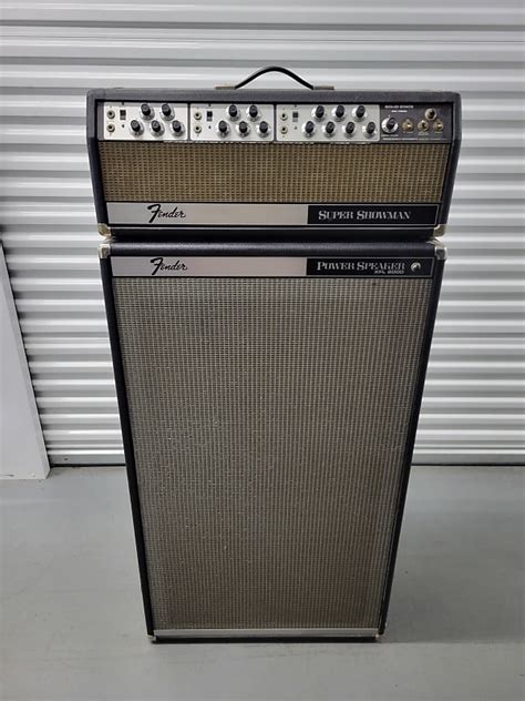 Vintage Fender Super Showman Ss 1000 Solid State Amp Head W Reverb