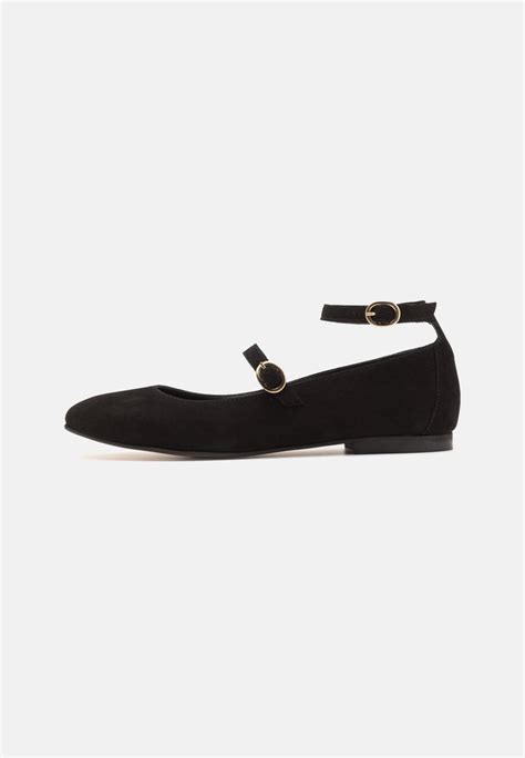Alohas Evelyn Ballerina Med Reim Black Svart Zalando No
