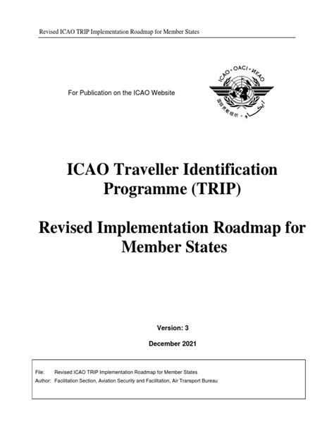 Icao Trip Implementation Roadmap Pdf Birth Certificate