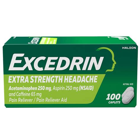Excedrin Extra Strength Pain Reliever And Headache Medicine Caplets