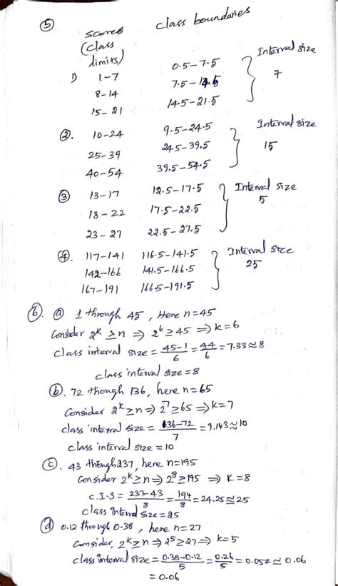 Solved Indicate The Class Boundaries For The Following Class Limits 56 Through 58to