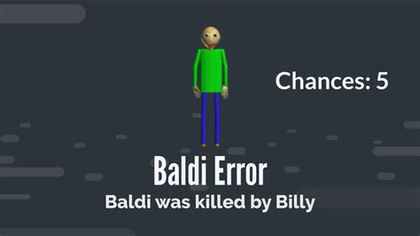 Baldi Error Funny Youtube
